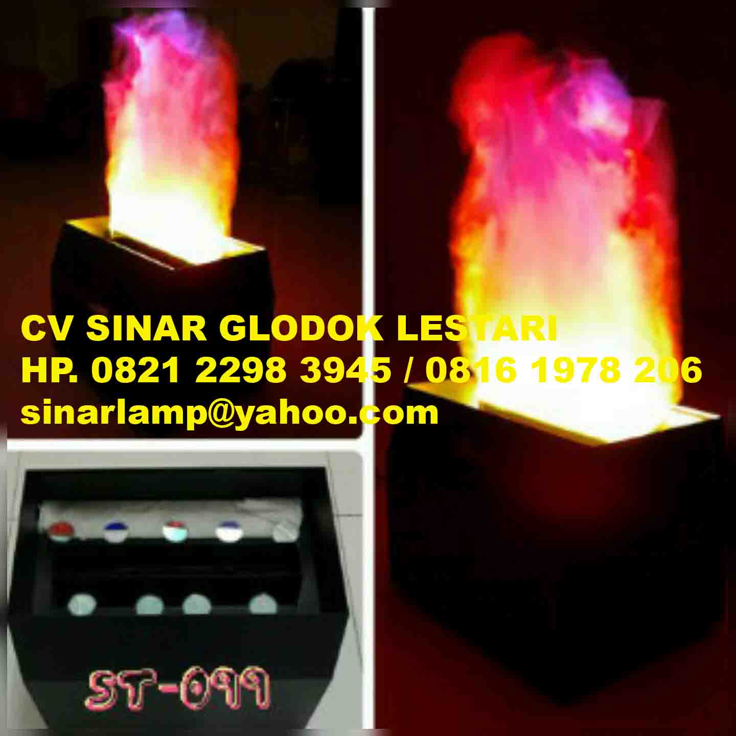 Lampu Lidah Api Hanging Flame Light Big Square
