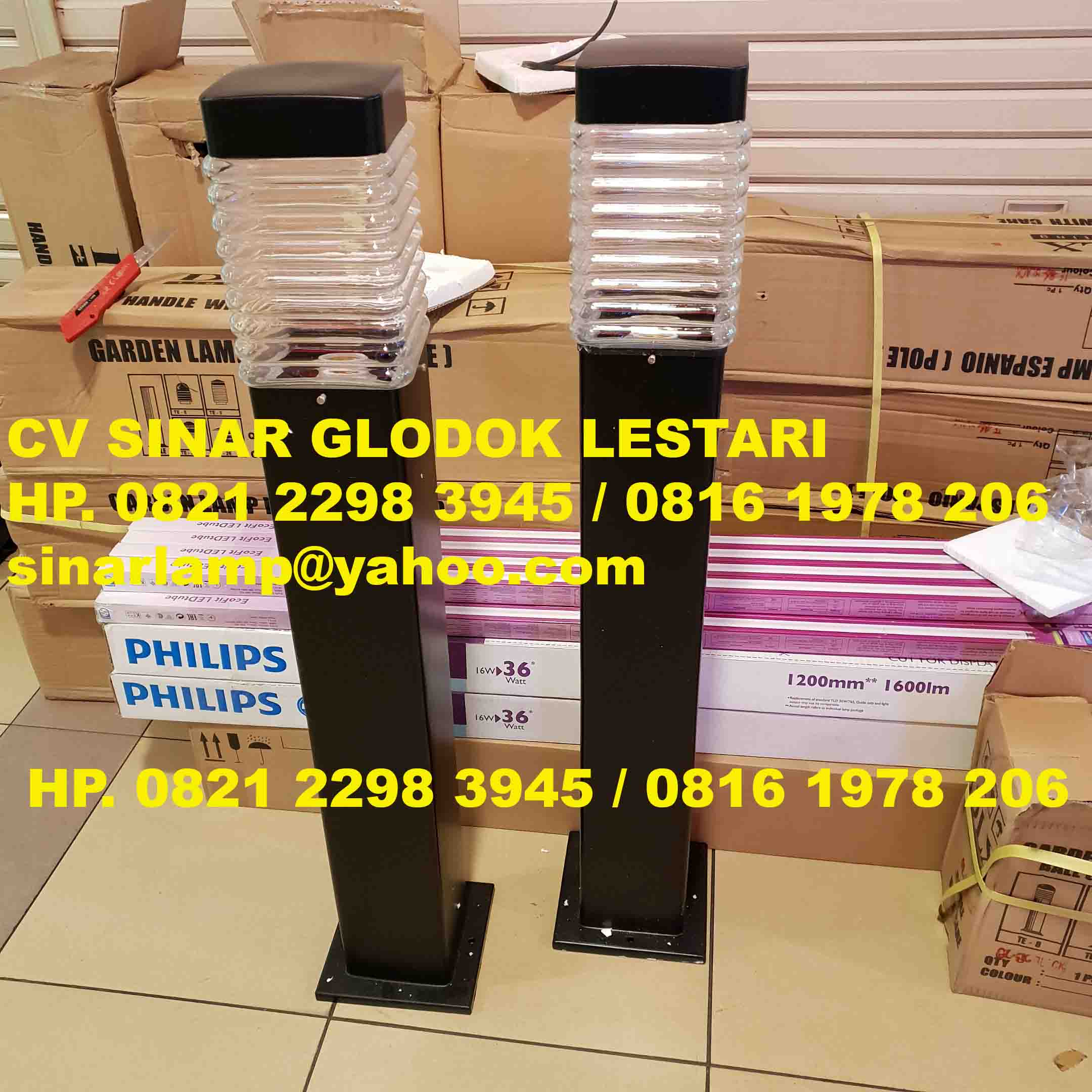 Lampu Pilar Taman Minimalis