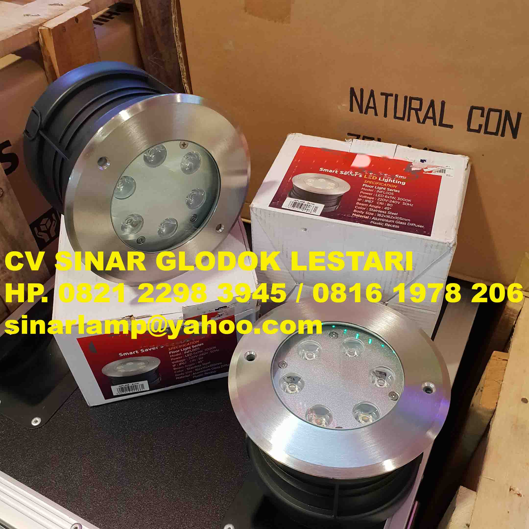 Lampu Lantai LED 6W 220V 3000K IP67