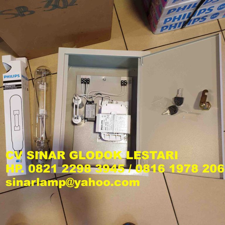 Box Ballast HPIT 1000W Balast BHL 1000L Ignitor SI51 dan Capasitor Philips