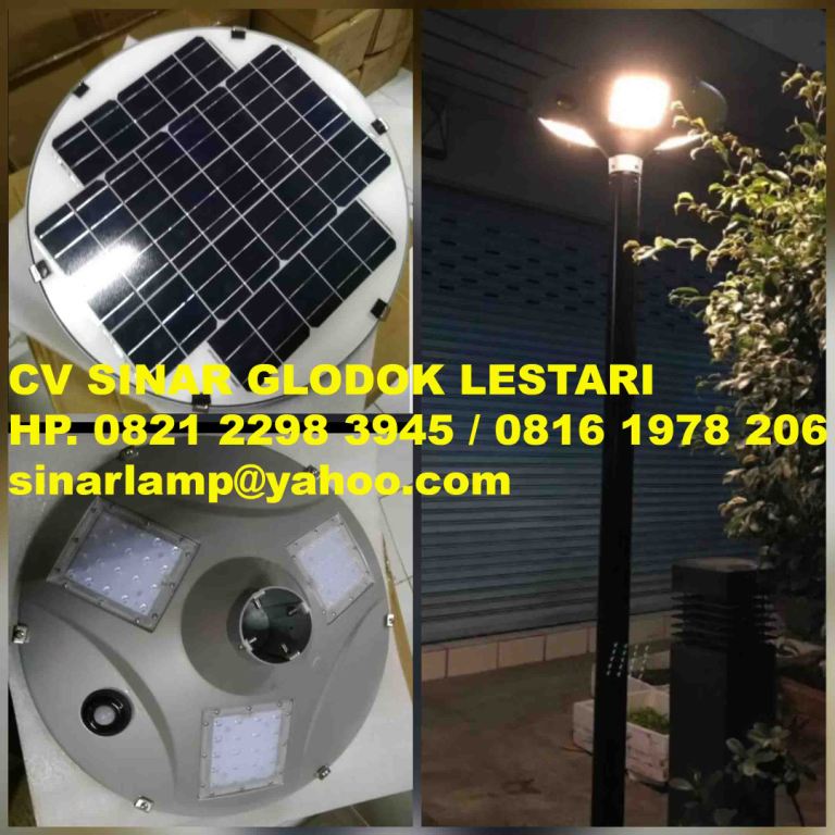 Lampu Jalan LED Solar Cell 3 Lampu