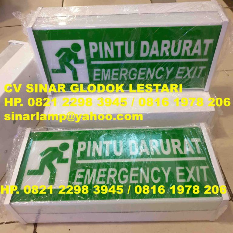 Emergency Exit Box Pintu Darurat