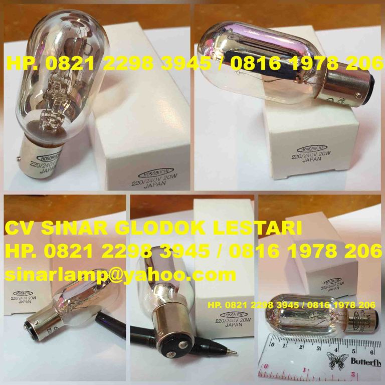 Lampu Microscope B15D 20w 220/240v HOSOBUCHI JAPAN