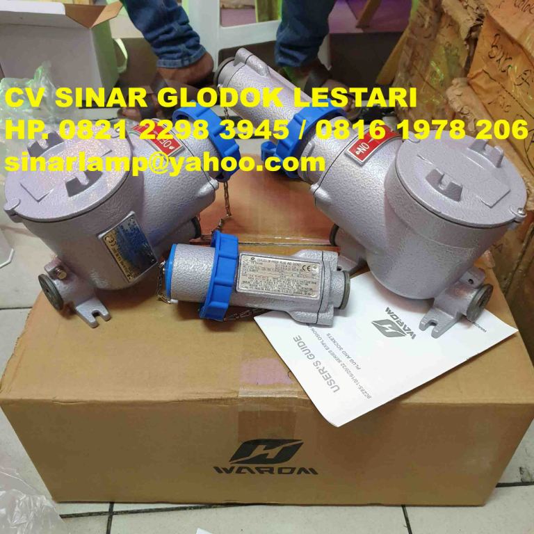 Explosion Proof Stop Kontak Plug Socket Warom BCZ85 16A 3P