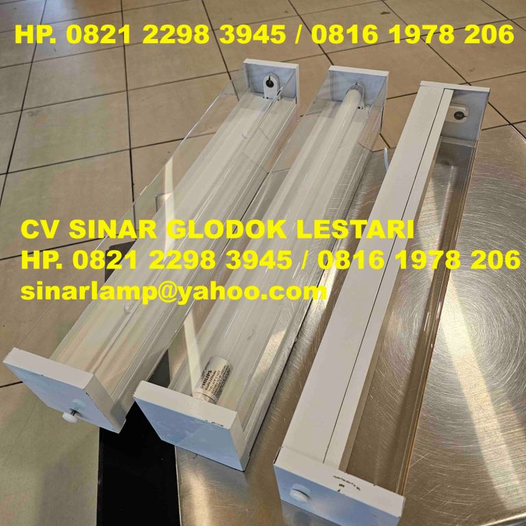 Kap Lampu GMS Acrylic Bening TL LED 1x8 Watt Philips