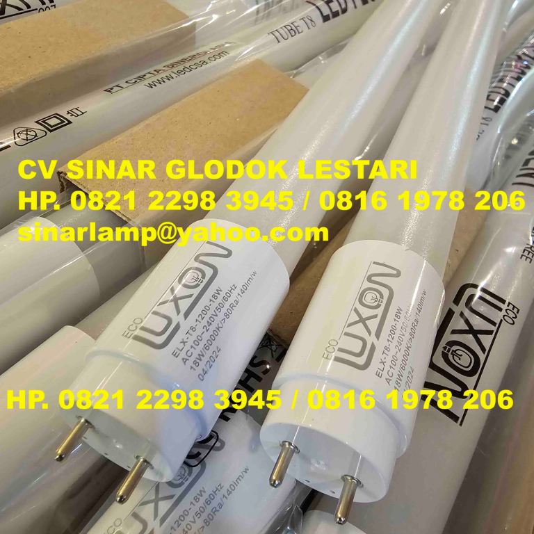 Lampu TL LED Luxon 18 Watt T8 1200mm