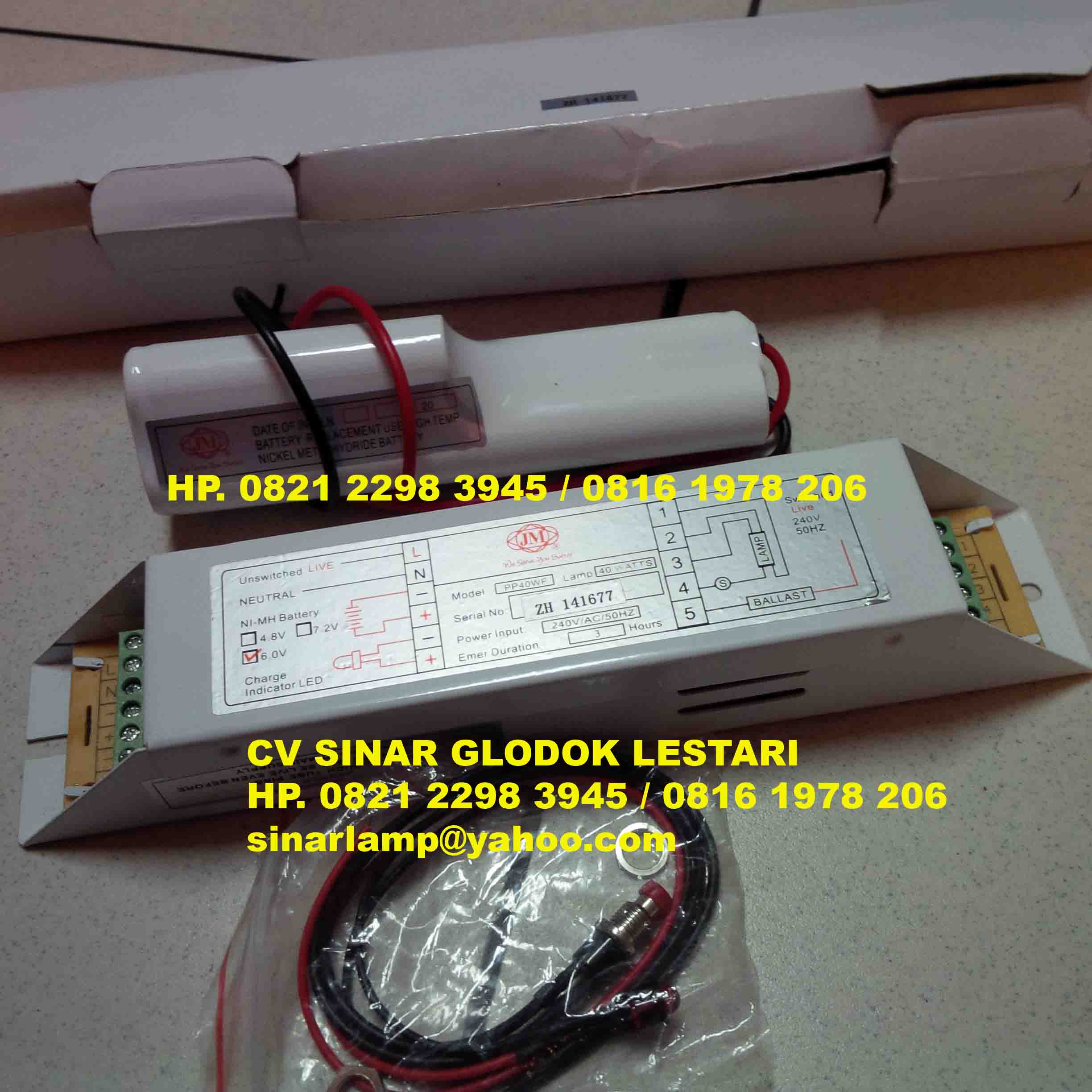 emergency power pack for fluorescent lamp pp40wf