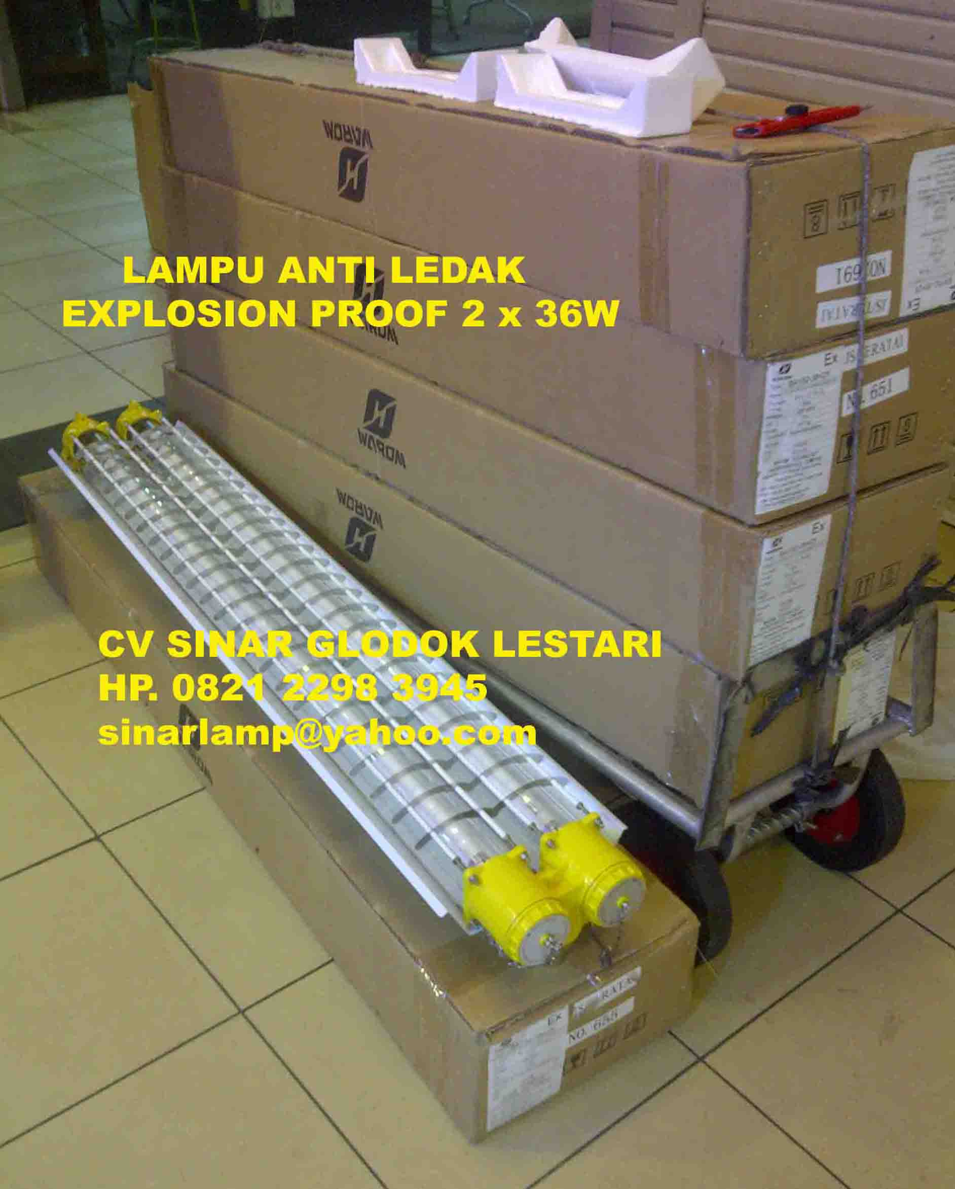 Lampu Anti Ledak Explosion Proof Merk WAROM
