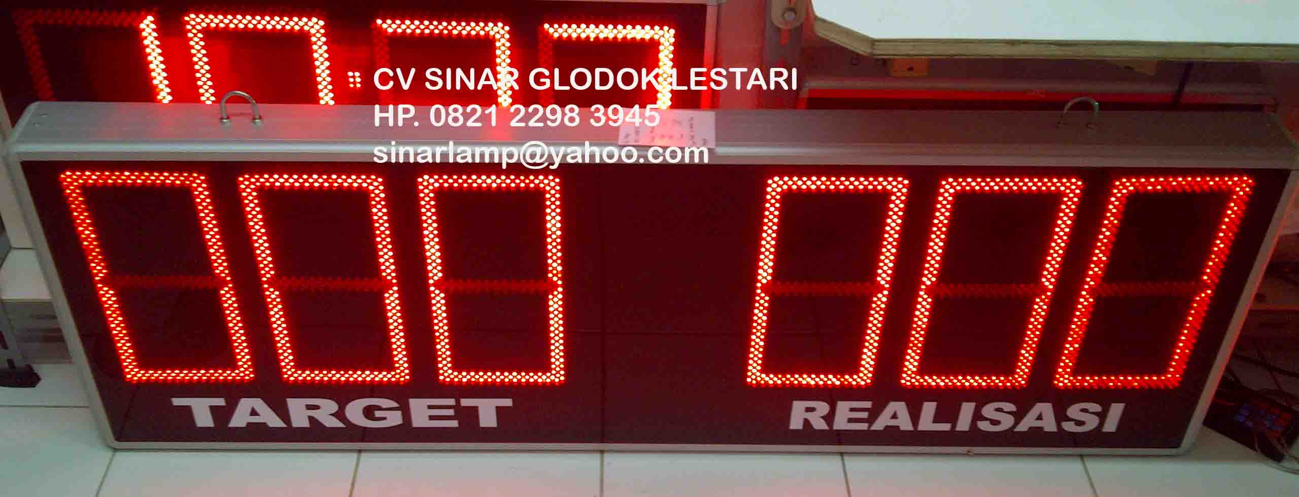 Lampu Digital Display Produksi