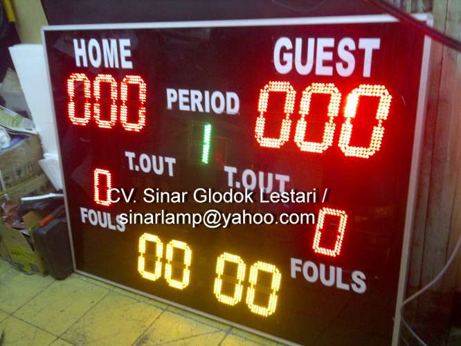Lampu Display Papan Scoring Basket