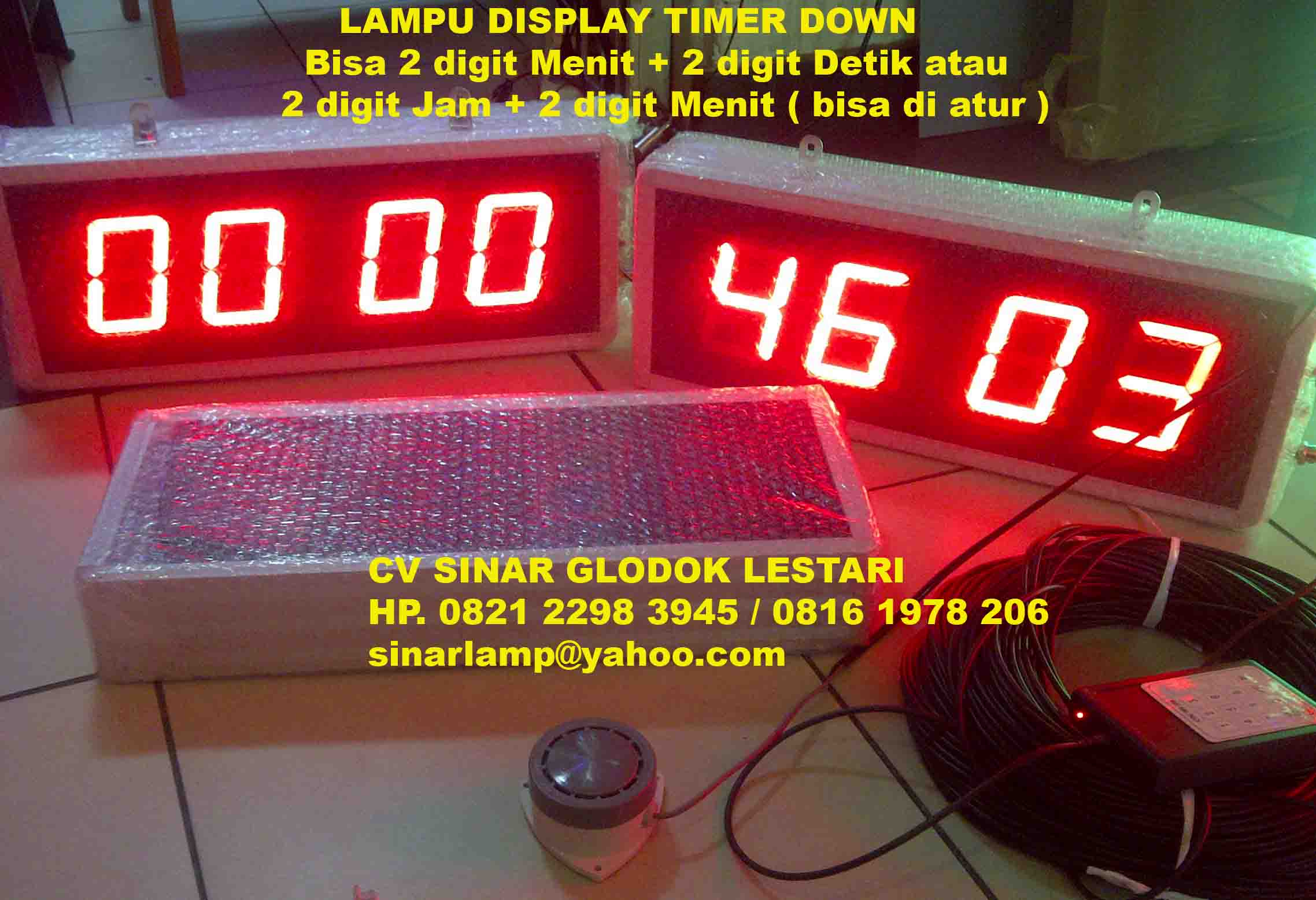 Lampu Display TIMER DOWN Countdown
