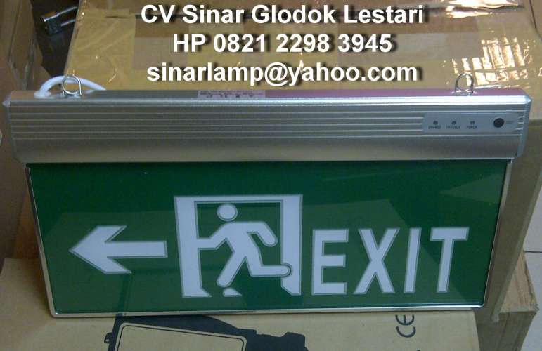 Lampu Emergency EXIT : Lampu Emergency Exit LED