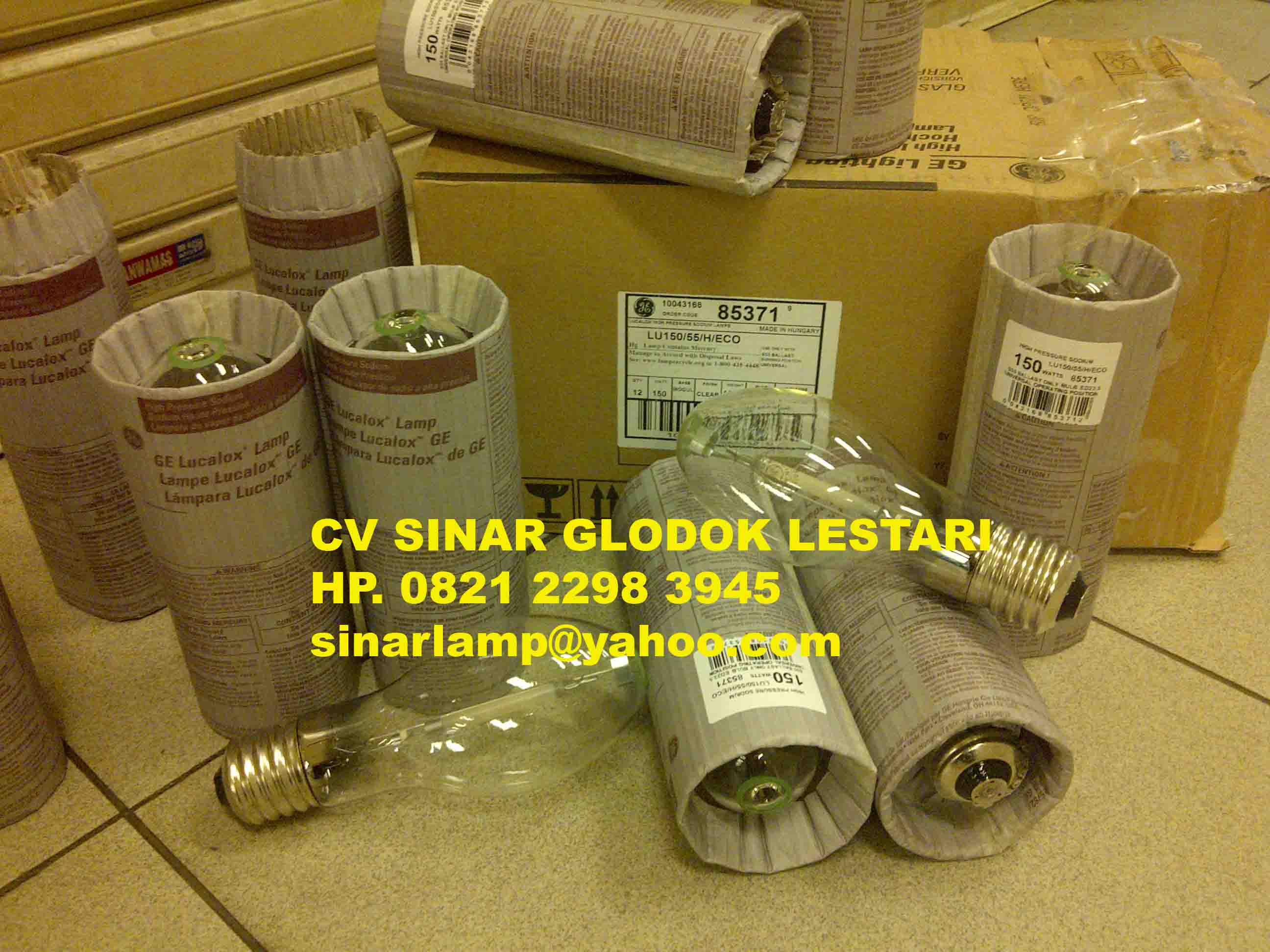 Aneka Lampu Mercury, HID Metal Halide, HPS Sodium : Lampu GE 85371 ...