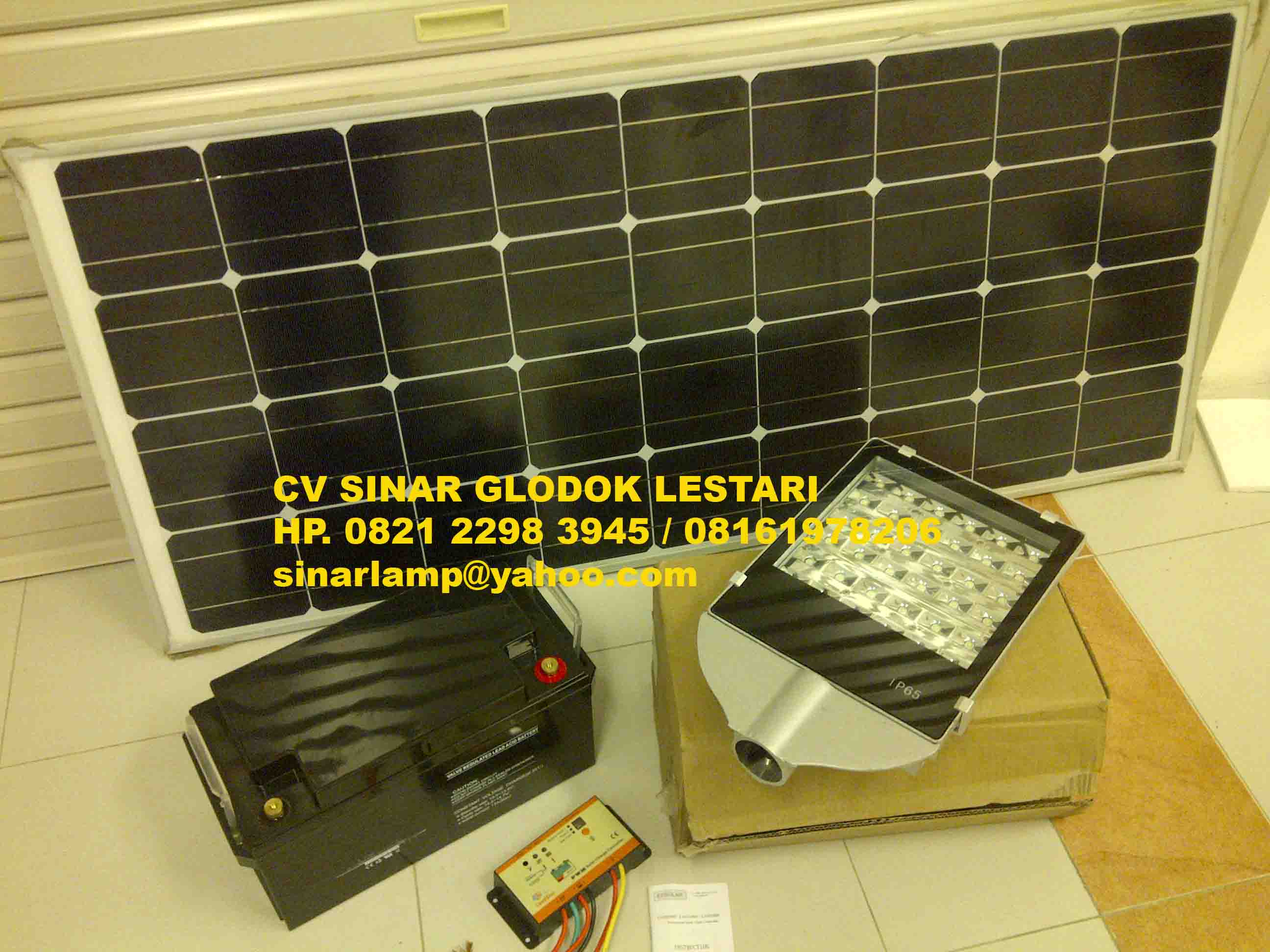 Lampu jalan solar cell led 36 watt tenaga surya