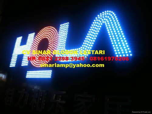 Aneka Lampu Advertising dan Back Light : Lampu LED Display Huruf Timbul ...