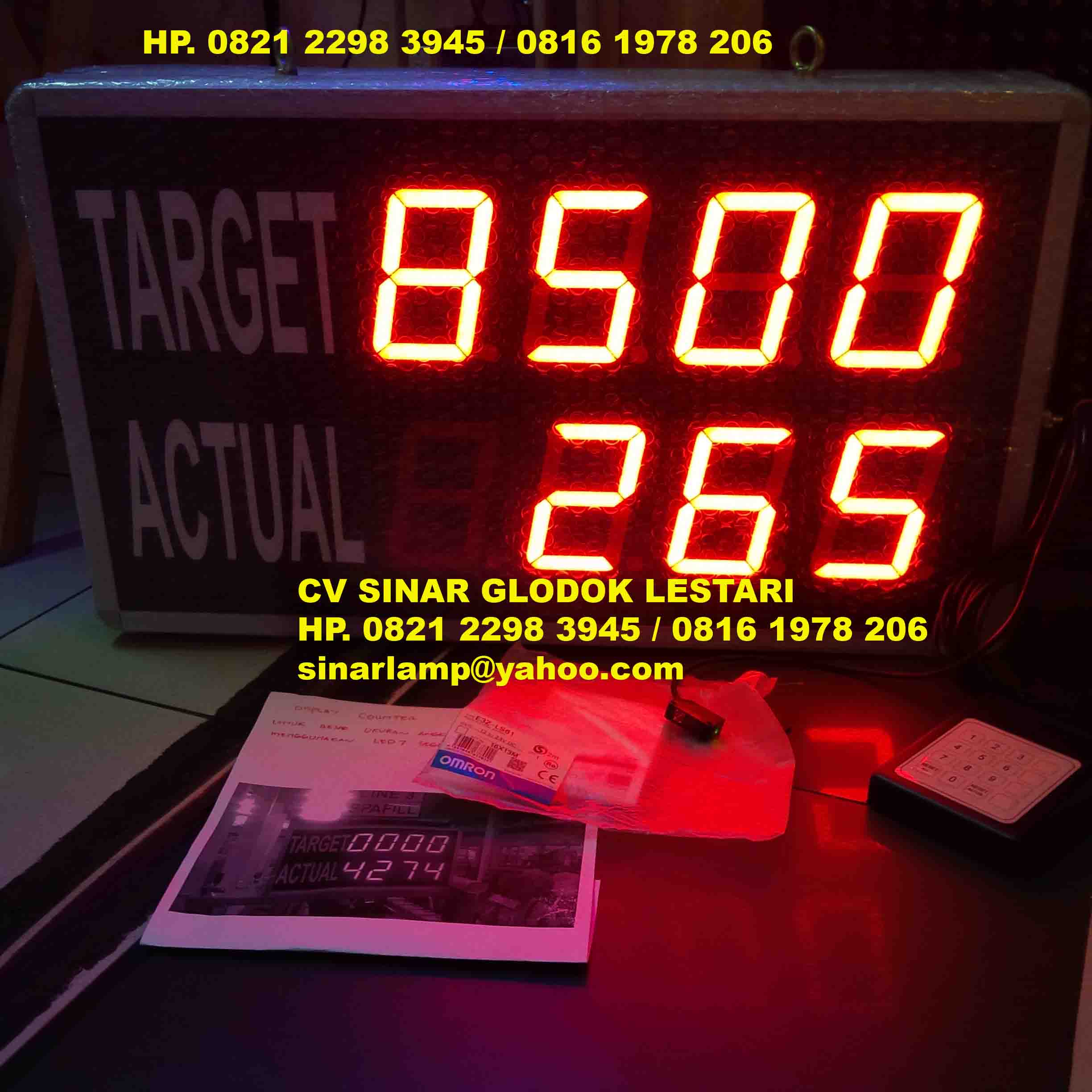 Lampu Display Digital : Lampu Production Display Board
