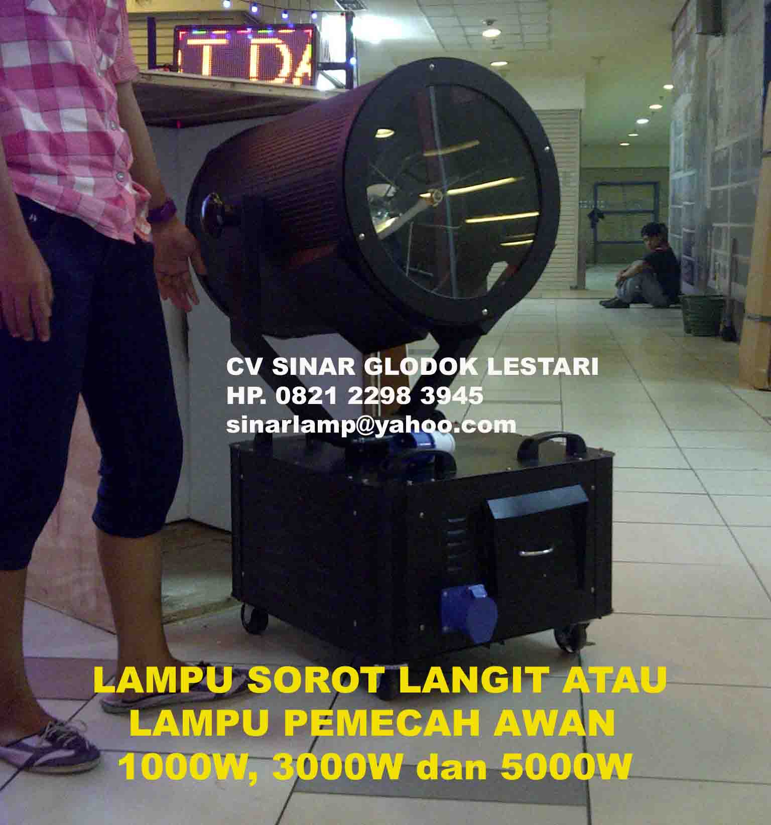 Lampu Sorot Langit Sky Track 3000W