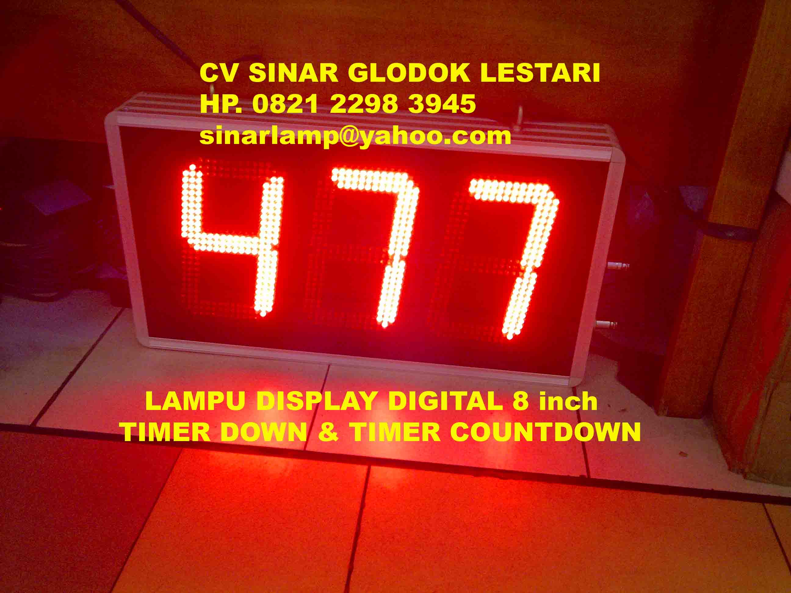 Lampu Timer Down dan Timer Countdown